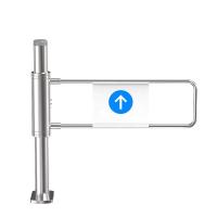 China Brushed Stainless Steel One-Way Manual Swing Barrier Gate with IP68 Protection Grade for Secure Access Control for sale