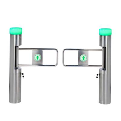 China DC Brushless Motor High-Speed Stainless Steel Swing Barrier Gate for Secure Access Control for sale