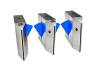 China 304 Stainless Steel Face Recognition Infrared Sensing Flap Barrier Gate Access Control Turnstile for sale