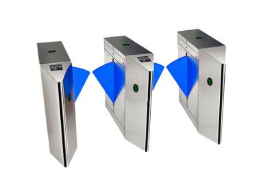 China 304 Stainless Steel Face Recognition Infrared Sensing Flap Barrier Gate Access Control Turnstile for sale