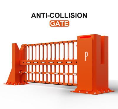 China DC Brushless Gear Motor Crash-rated Automatic Barrier Gate with Impact Resistance 80KM/h Heavy Duty Drop Arm Barrier for sale