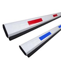China 1-6 Meter Smart LED Red/Green Light Strip and Anti-Collision Rubber Strip Boom Barrier Arm for Parking Gates for sale