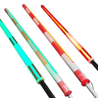China Universal LED Light Round Aluminum Carbon Fiber Boom Barrier Arm with Customizable Length for Parking Lot Traffic Control for sale