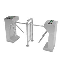 China 304 Stainless Steel Waist Height Tripod Turnstile Gate with Mechanical Drive for 30 Person Per Minute Flow for sale