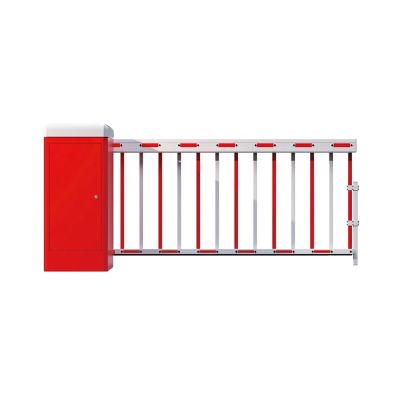 China 8m Fence Arm Heavy Duty Car Park Barrier Gate With 350W DC Brushless Motor for sale