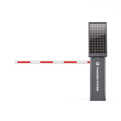 China Embedded Solar Panel Automatic Barrier Gate with Spring-Free BLDC Motor and 6m Max Arm Length for sale