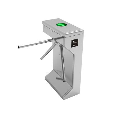 China 304 or 316 Stainless Steel Small Footprint Tripod Turnstile Gate with 25 to 30 Person per Minute Flow Rate for sale
