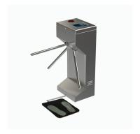 China Anti Buffering Waist High Tripod Turnstile Gate with LCD Screen for Automated Security for sale