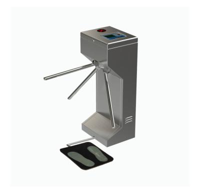 China Anti Buffering Waist High Tripod Turnstile Gate with LCD Screen for Automated Security for sale