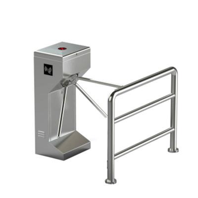 China Stainless Steel Waist Height Tripod Turnstile Gate with 550mm Passage Width and 30 Person/Minute Throughput for sale