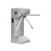 China Electronic Tripod Turnstile Gate with 304 Stainless Steel Housing and Brush DC 24V Motor for Bi-directional Access Control for sale