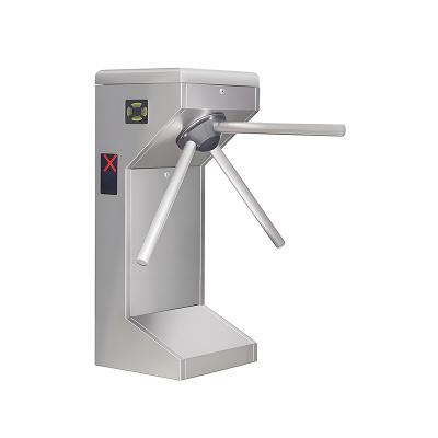 China Electronic Tripod Turnstile Gate with 304 Stainless Steel Housing and Brush DC 24V Motor for Bi-directional Access Control for sale