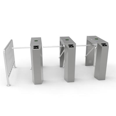 China IP44 Solenoid Locking Tripod Turnstile Gate with 510mm Arm for Office Building Access Control for sale