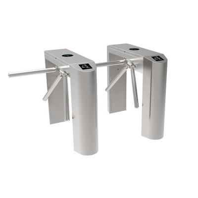 China 40W Biometric Tripod Turnstile Gate with 510mm Arm and Face Scanner for Metro Station Checkpoint for sale