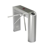 China 304 Stainless Steel Tripod Turnstile Gate with Wire Drawing Surface and Card Reader Integration for sale