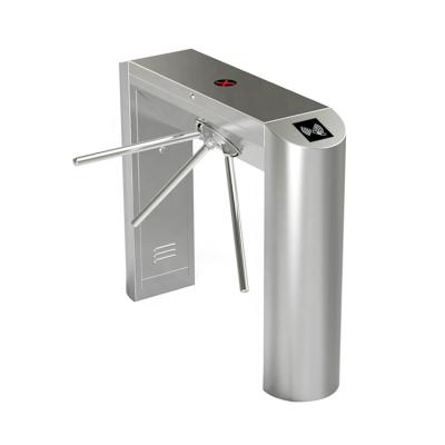 China 304 Stainless Steel Tripod Turnstile Gate with Wire Drawing Surface and Card Reader Integration for sale