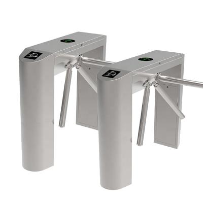 China SUS304 Stainless Steel Three Arms Turnstile with 50CM Arm Length and 35 Person/Minute Flow Rate for sale