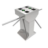 China Half Height Double Mechanism Tripod Turnstile Gate with 304 Stainless Steel Housing and 500mm Arm Length for sale