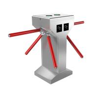 China Auto Reposition Vertical Tripod Turnstile Gate with 120 Degree Open Angle and 500mm Arm Length for sale