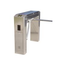 China 304 Stainless Steel Tripod Turnstile Gate with 30 Person Per Minute Flow Rate and LED Direction Indicator for Access Control for sale
