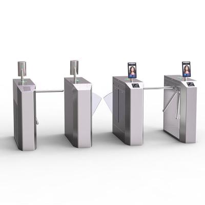 China Speed Gate with Anti Tailgating Sensors 600mm Passage Width and 30 Person/Minute Throughput Flap Barrier Gate for sale