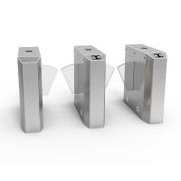 China High Speed 600mm Passage Width Flap Barrier Gate with 30 Persons/Min Throughput and 304 Stainless Steel Construction for sale