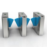 China Waist High Turnstile with Clear Acrylic Flap and 30 Person/Minute Throughput IP54 Protection Level for sale