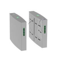 China RFID Drop Arm Turnstile with PU Foam Flap Bi-Directional Access and IP44 Protection for sale