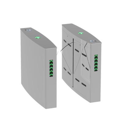 China RFID Drop Arm Turnstile with PU Foam Flap Bi-Directional Access and IP44 Protection for sale