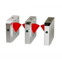 China Double Direction Waist High Turnstile with Clear Acrylic Flap and Stainless Steel Housing for sale