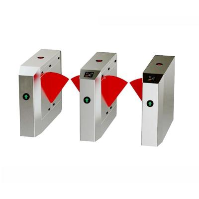 China Double Direction Waist High Turnstile with Clear Acrylic Flap and Stainless Steel Housing for sale