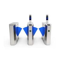 China 304 Stainless Steel Retractable Flap Gate Barrier with 1.5mm Thickness and Infrared Photocell for Access Control for sale