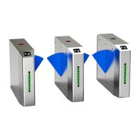 China RS485 SS304 IP44 Flap Barrier Gate for Access Control and Pedestrian Management for sale