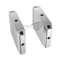 China Face Recognition IP44 45W Pedestrian Turnstile Flap Barrier Gate for Secure Access Control for sale