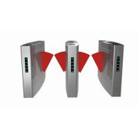 China BLDC Motor Flap Gate Turnstile DC24V Acrylic Fingerprint Bi Directional for sale