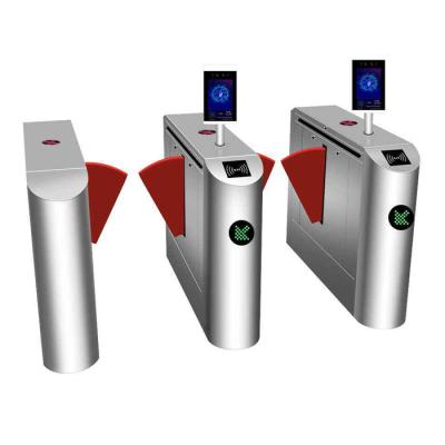 China Face Recognition SUS304 35W Flap Barrier Gate with LED Indicator for Access Control for sale
