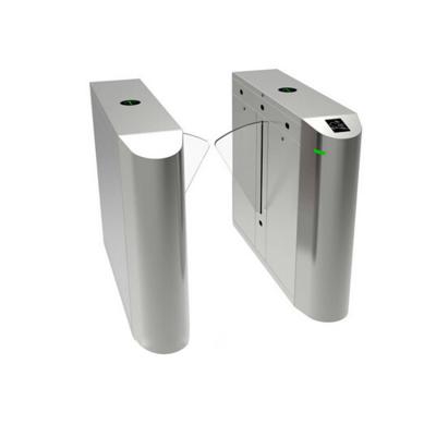 China 600mm Width 100W Acrylic Wing Flap Barrier Turnstile with Brushless Motor and Anti-Breakthrough Design for sale