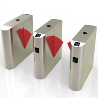 China Face Recognition Flap Barrier Gate with 100W Power Consumption and SS304 Framework for Access Control for sale