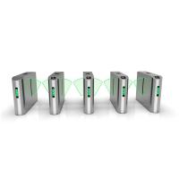 China Access Control Glass Flap Turnstile Gate For Business Center CBD Office Buliding for sale