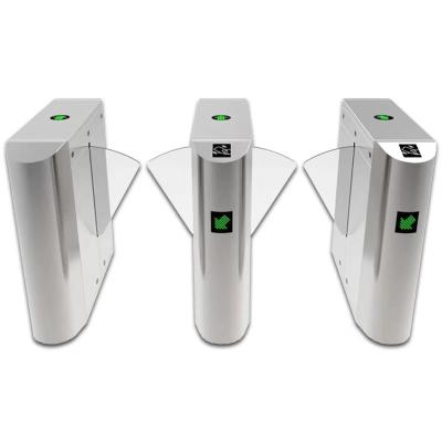 China 24V DC Brushless Motor Acrylic Flap Turnstile CE Approved Waist High Turnstile for Disable People for sale