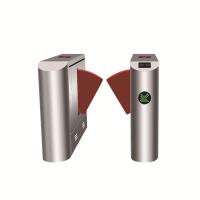 China RFID Card Reader 304 Stainless Steel Retractable Turnstile with 25-30 Person/Minute Flow Rate for sale