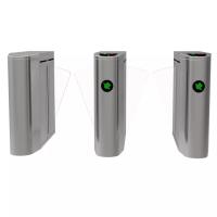 China 304 or 316 Stainless Steel Flap Barrier Gate with 25 to 30 Persons per Minute Flow Rate and 5 Million Cycles Life for sale