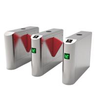 China LED Light Indicated Speed Gate with Alarm System and PU Foam Flap Barrier Gate for sale