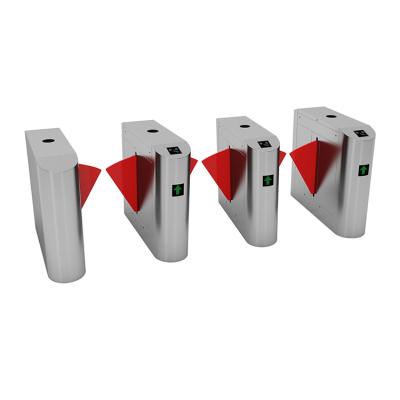 China 40people/min 100W 270mm Wing Retractable Flap Barrier Gate for High-Speed Access Control for sale