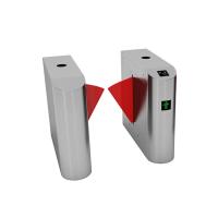 China 304 Stainless Steel Flap Barrier Gate with DC 24V Power and Infrared Photocell for Access Control for sale