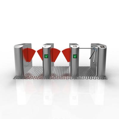 China 100W Bidirectional Flap Barrier Turnstile with 260mm Wing for Metro and Airport Access Control for sale