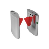 China 24V BLDC Motor Automatic Flap Barrier Gate with 1.2mm SS304 Construction and RS485 Communication for sale