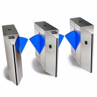 China 304 Stainless Steel RS485 Facial Recognition Flap Barrier Gate for Access Control Turnstile for sale