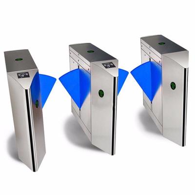 China 304 Stainless Steel RS485 Facial Recognition Flap Barrier Gate for Access Control Turnstile for sale