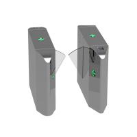 China 304 Stainless Steel Flap Barrier Gate with 25-30 Person/Minute Flow Rate and CE Approved for Secure Access Control for sale